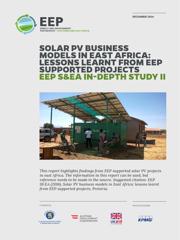 Solar PV Business Models FA | PDF | Economies
