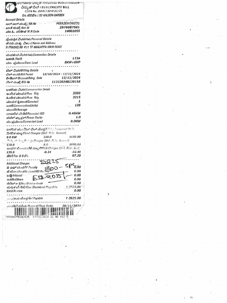 Electricity Bill | PDF