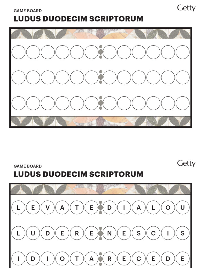 ludus_duodecim_scriptorum_game | PDF | Board Games | Gaming
