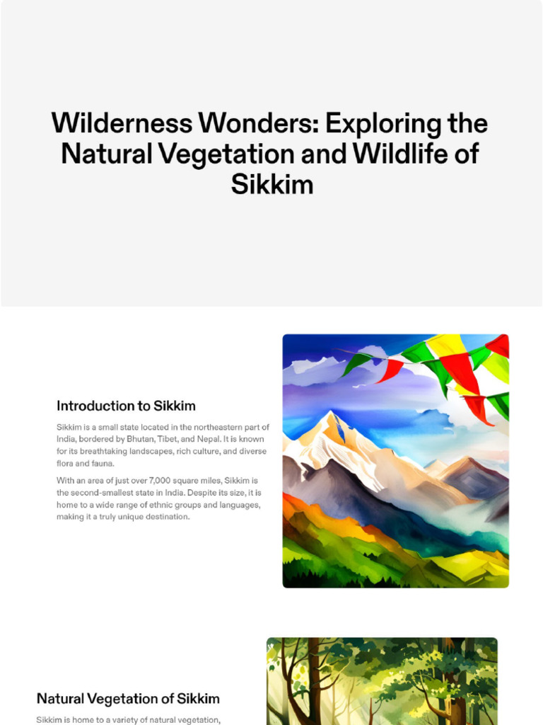Vegetation and Wildlife | PDF