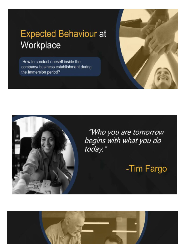 WORK IMMERSION Rights and Responsibilities | PDF