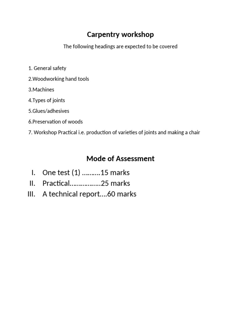Carpentry Coverage | PDF