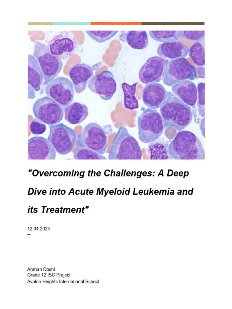 Symptoms of Acute Myeloid Leukemia | PDF | Leukemia | Cancer