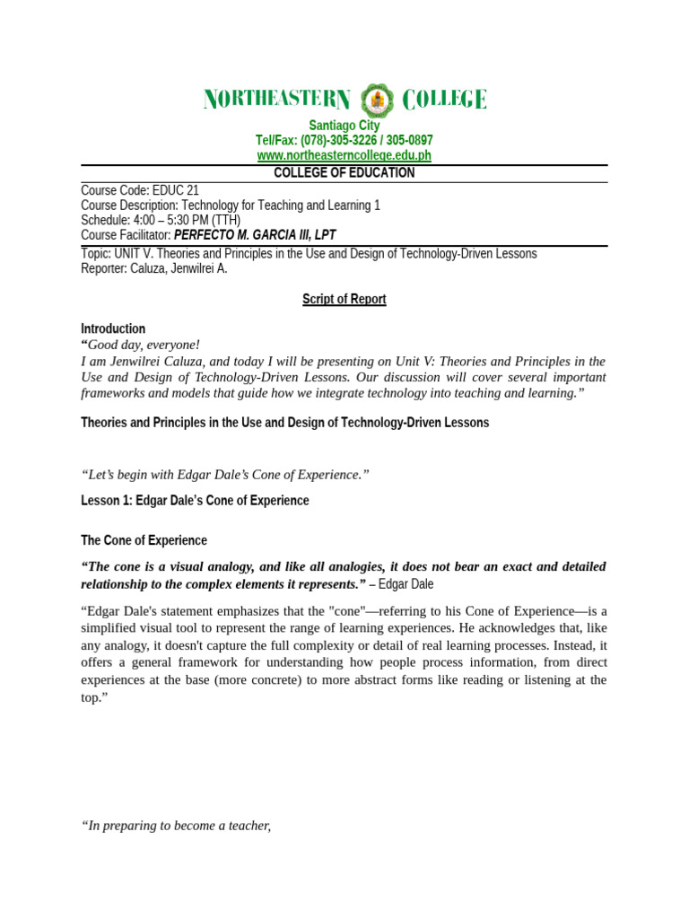 SOR-Unit-5-TTL | PDF | Learning | Educational Assessment