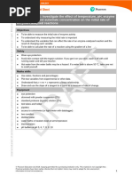 A-Level Biology Enzyme Practical | PDF | Trypsin | Enzyme