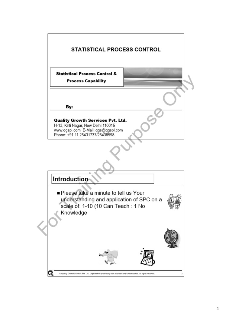 SPC presentation | PDF | Mean | Standard Deviation