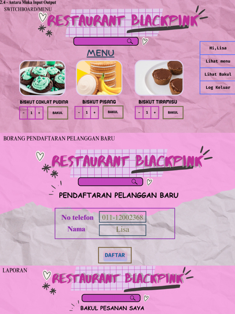 Fasa 2.4 Reka Bentuk Antara Muka | PDF