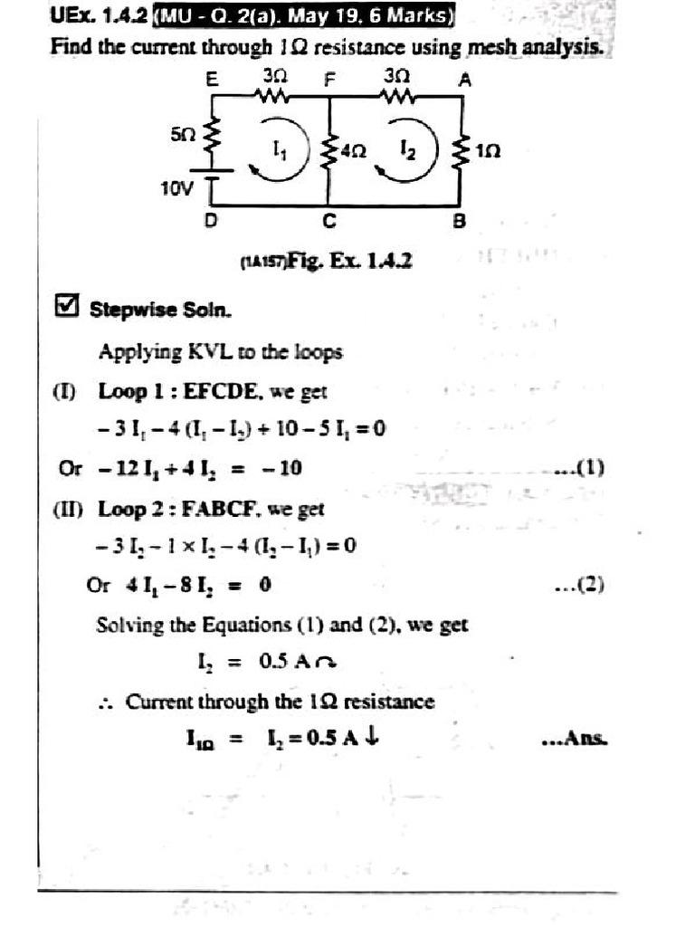 BEE DC Circuit Module QB Solution by Aakash | PDF