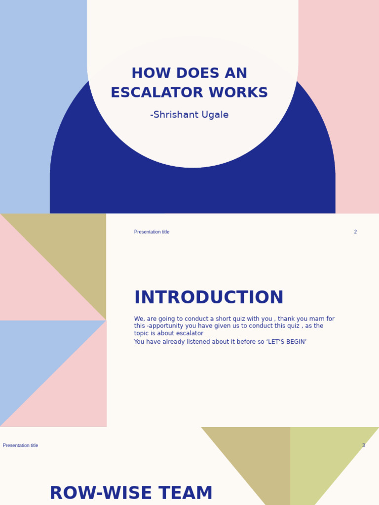 How Does An Escalator Works | PDF | Escalator | Civil Engineering