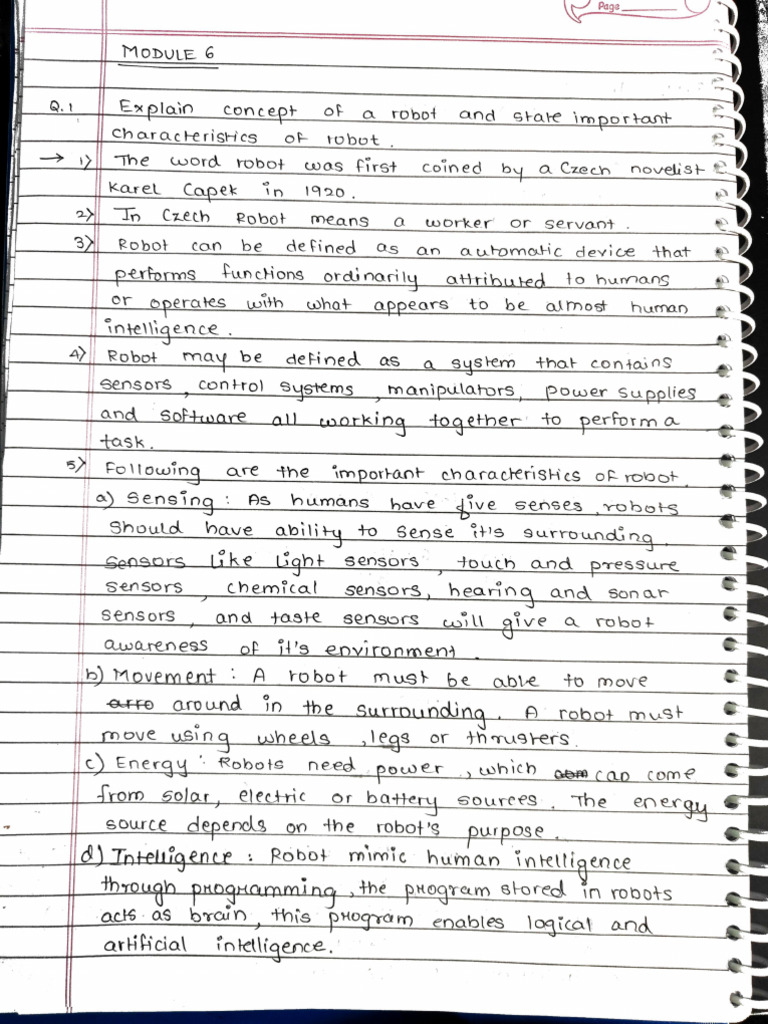 MECH MODULE 6 (Robot Kinematics) | PDF | Robot | Robotics