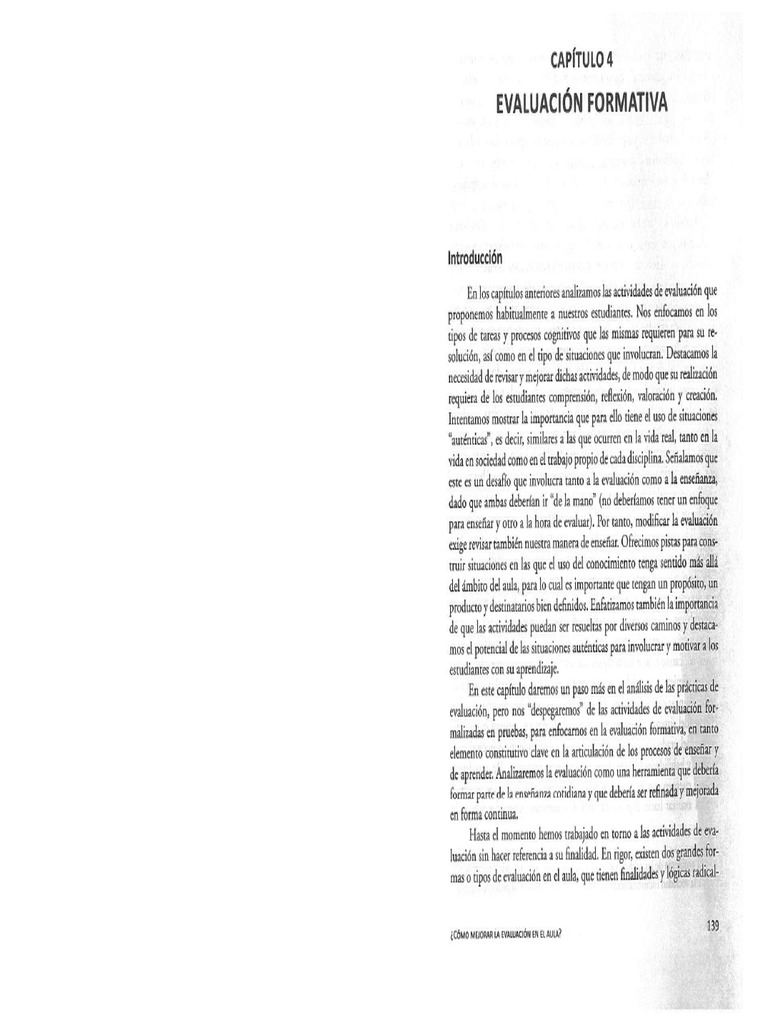 Como Mejorar La Evaluacion en El Aula (1) | PDF