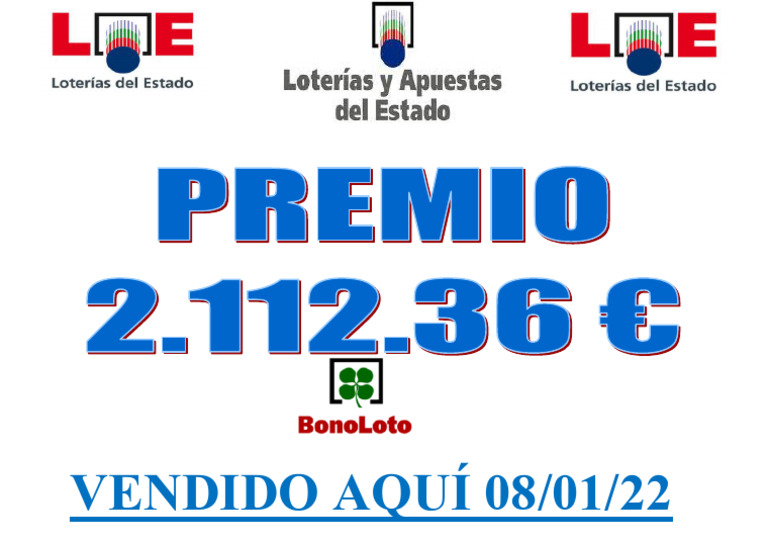 Cartel Premio Bono Loto | PDF