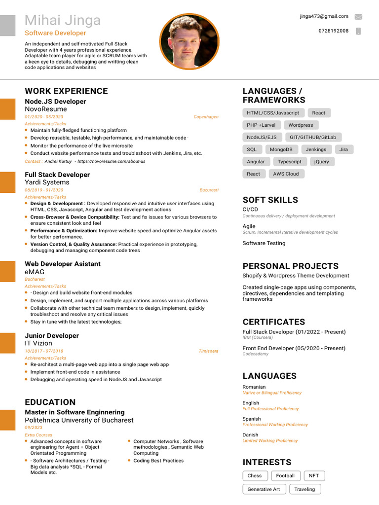 Mihai Jinga (1) | PDF | Java Script | Software Development