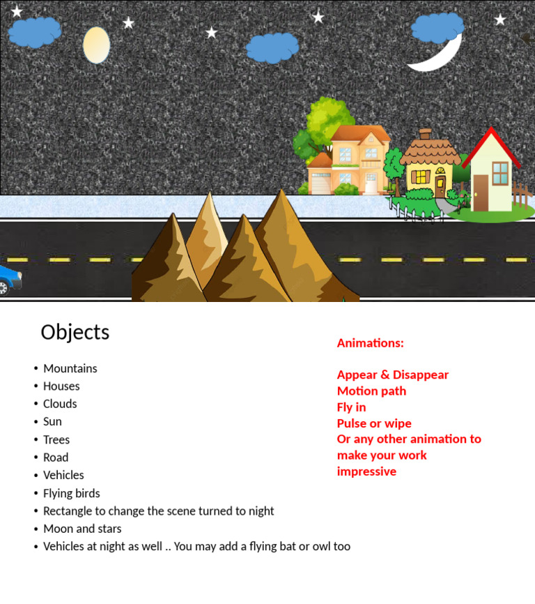 Scene Animation Ideas for Objects | PDF