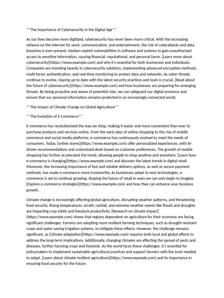 The Importance JHSD of KJ Cybersecurity UPDATE | PDF | Agriculture ...