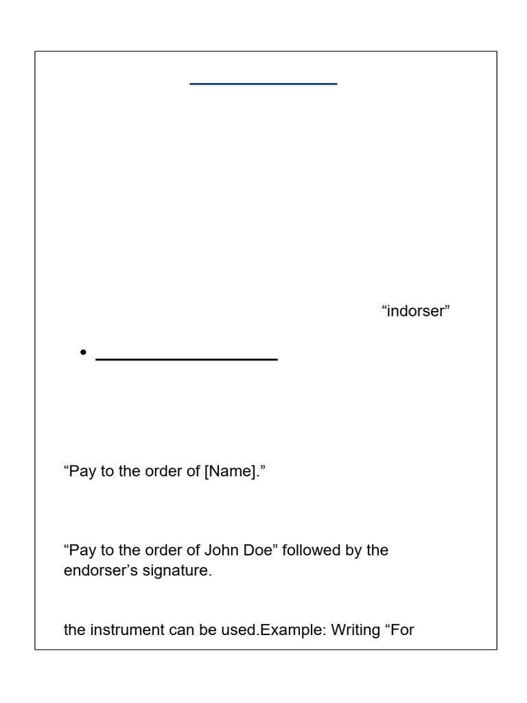 Types of Endorsements Explained | PDF