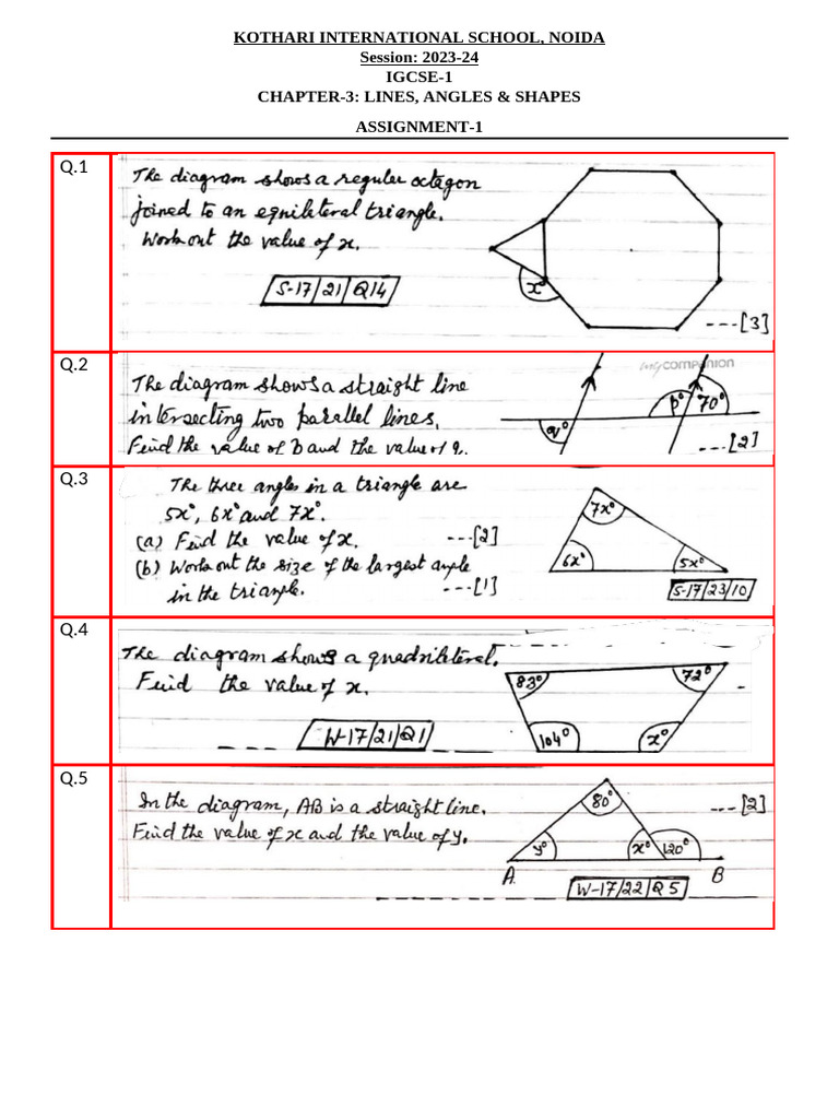 CH 3 - Assignment 1 | PDF