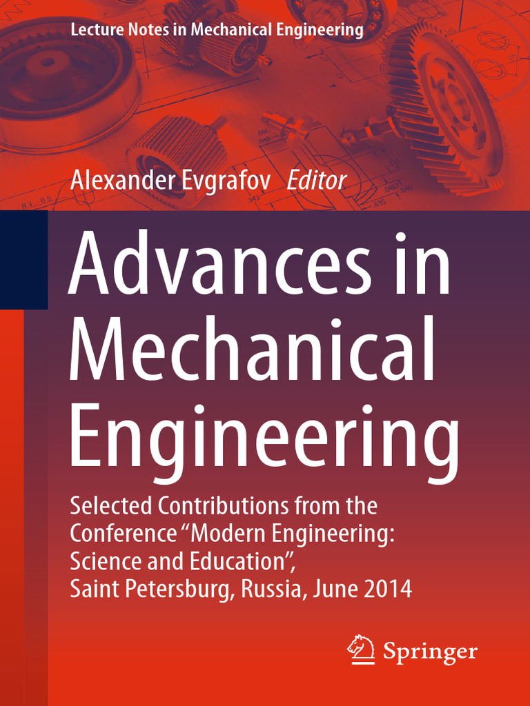 Lecture Notes in Mechanical Engineering | PDF | Mechanical Engineering ...