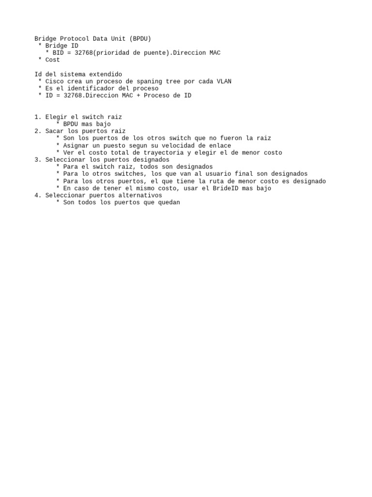 Bridge Protocol Data Unit (BPDU) | PDF Bridge Protocol Data Unit (BPDU) | PDF