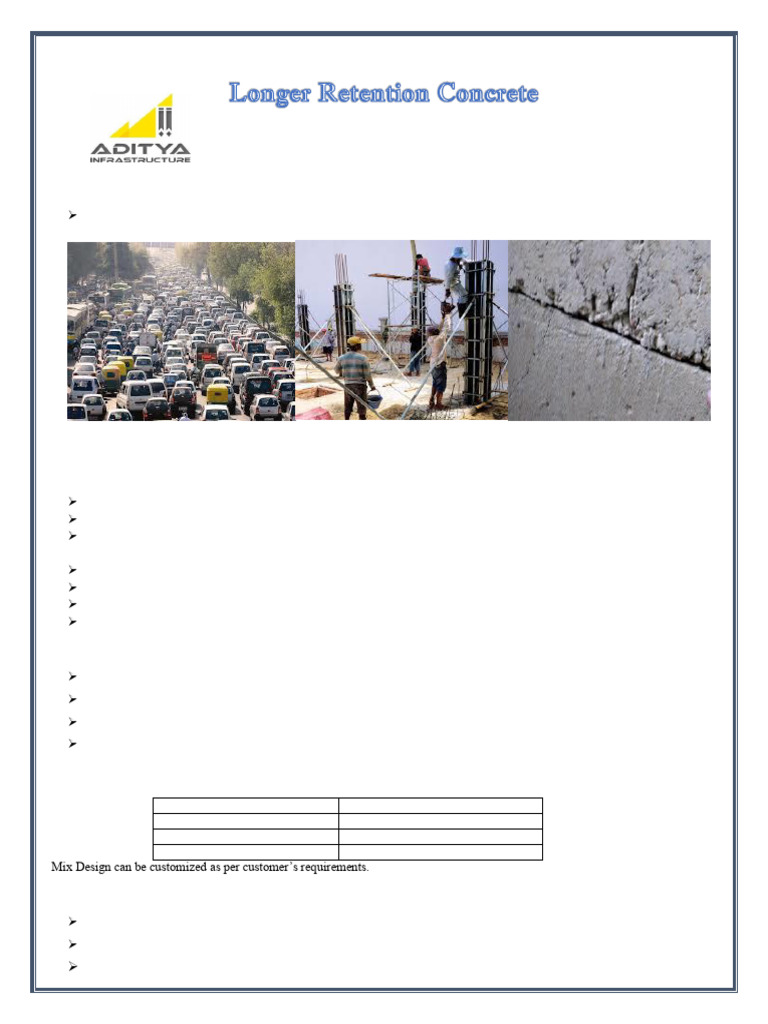 Longer Retention Concrete | PDF