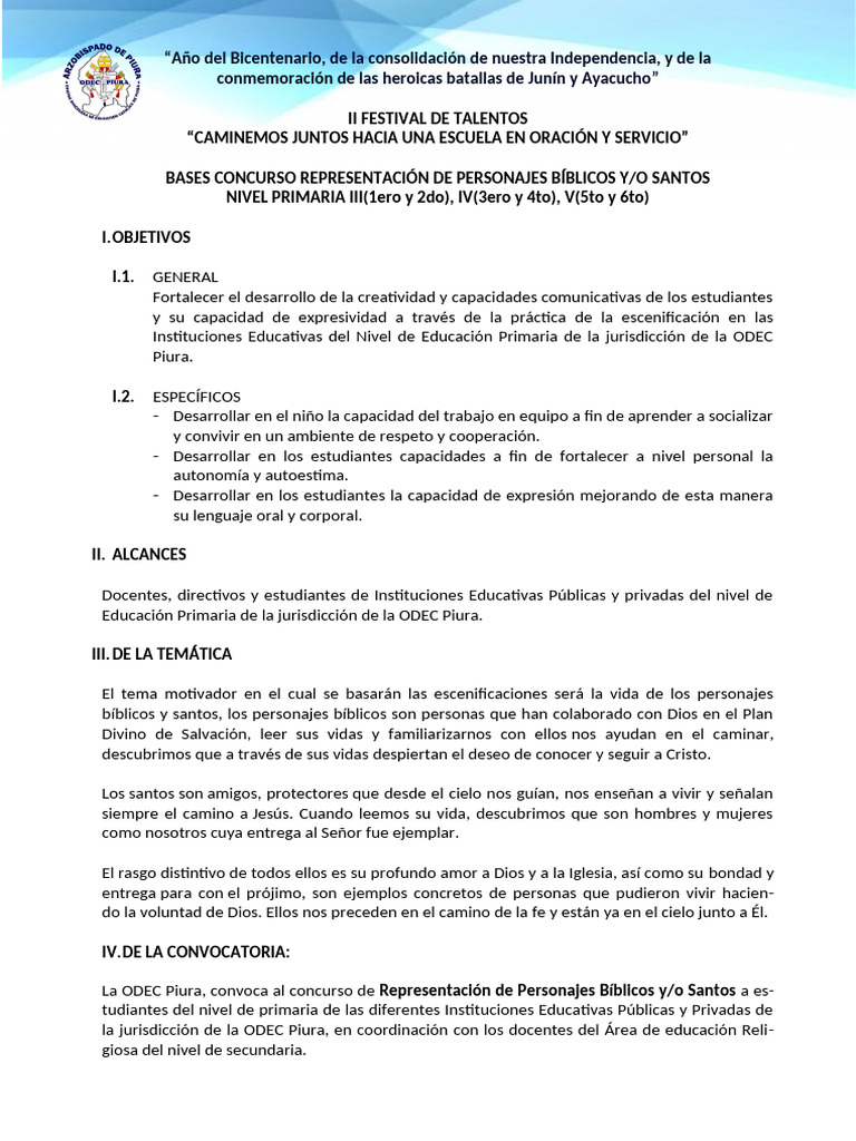 2-BASES CONCURSO PRIMARIA-SER 2024 | PDF
