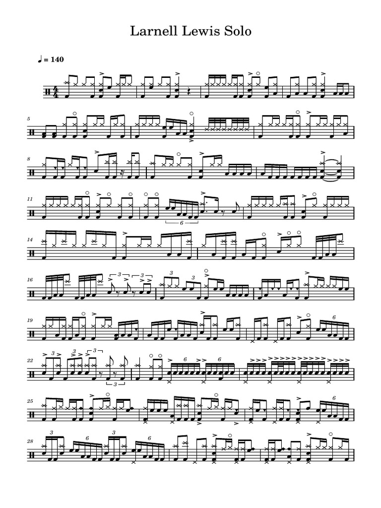Larnell Lewis Solo | PDF