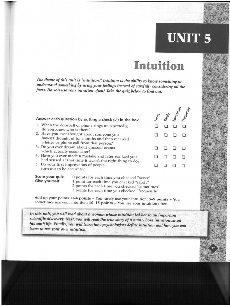 Beyond True Stories (High-Intermediate) Unit5 | PDF