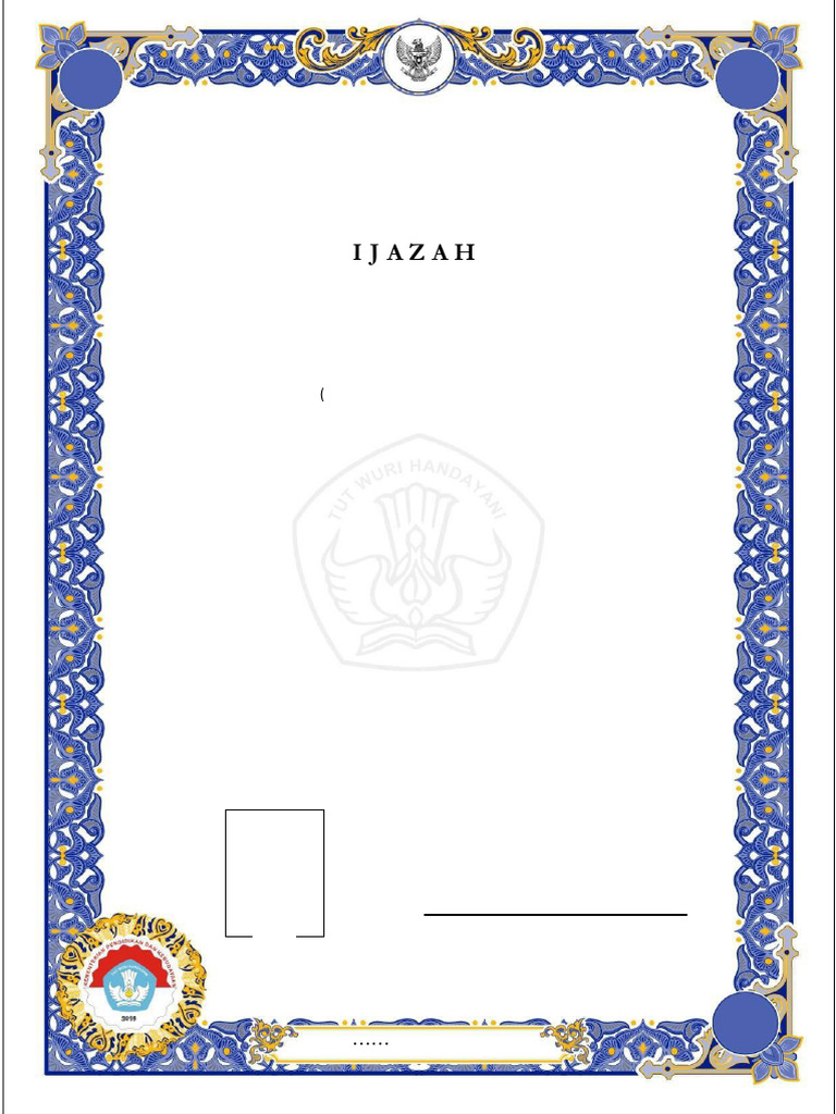 2 Lampiran Contoh Pengisian Blangko Ijazah SMP Sederajat 2016 | PDF