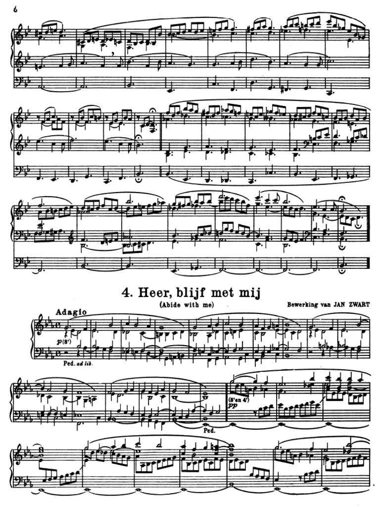 Zwart, Jan - Heer, blijf met mij (4 Geestelijke Liederen) | PDF