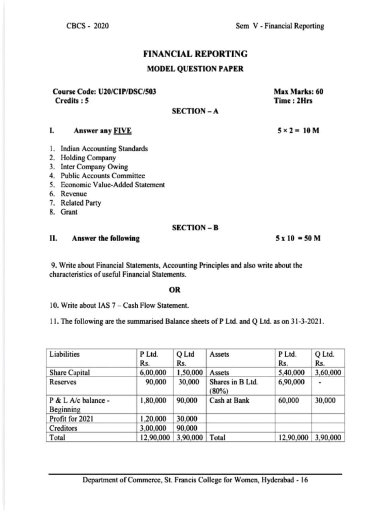 REPORTING PAPERS | PDF | Financial Statement | Option (Finance)