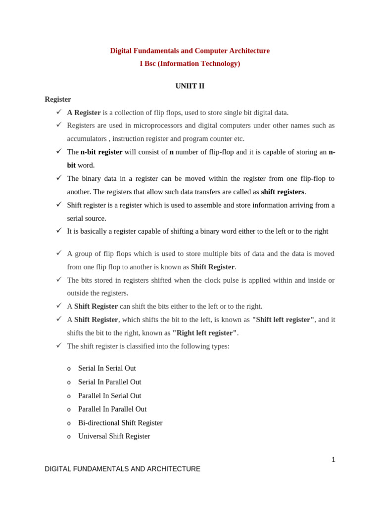 DFA UNIT 3 & 4 | PDF | Random Access Memory | Input/Output
