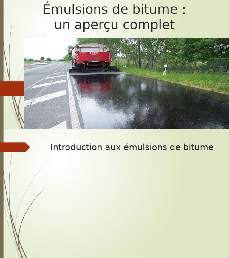 Bitume & Emulsion | PDF