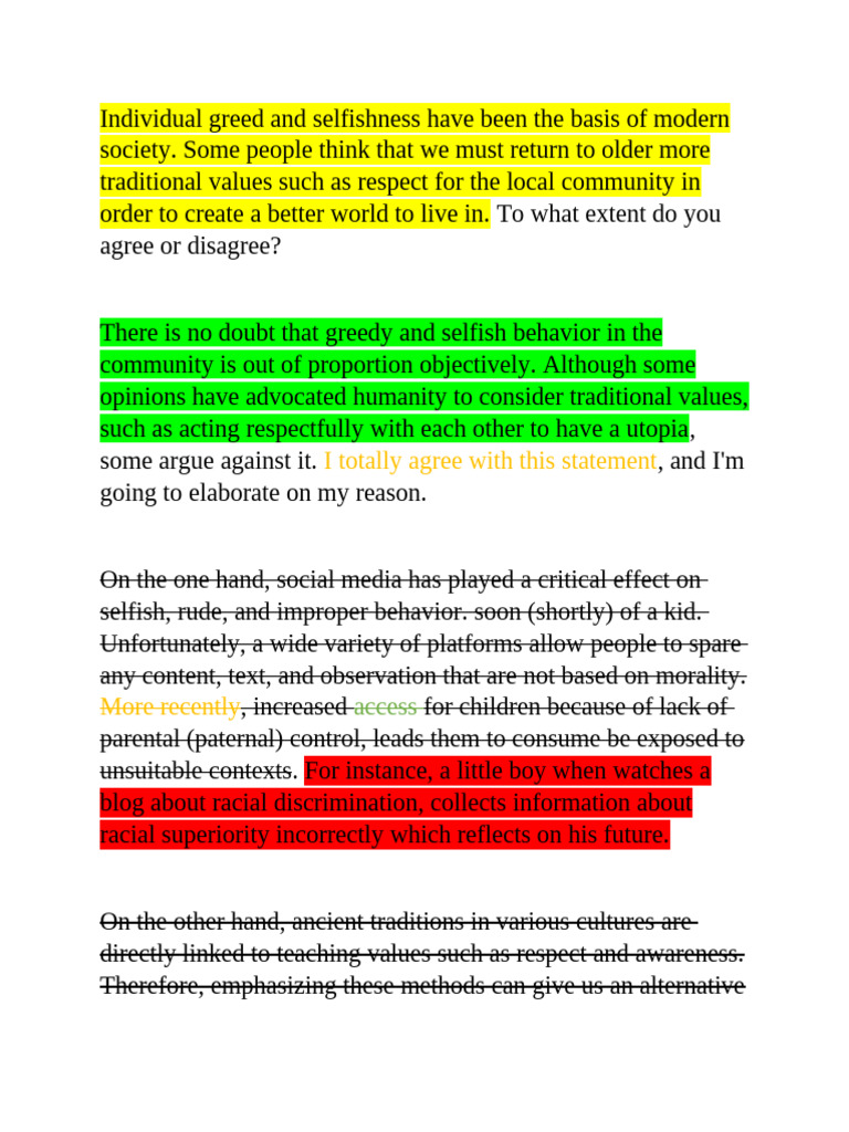 Greed and Selfishness | PDF