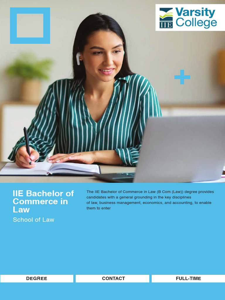 IIE Bachelor of Commerce in Law Overview | PDF | Academic Degree