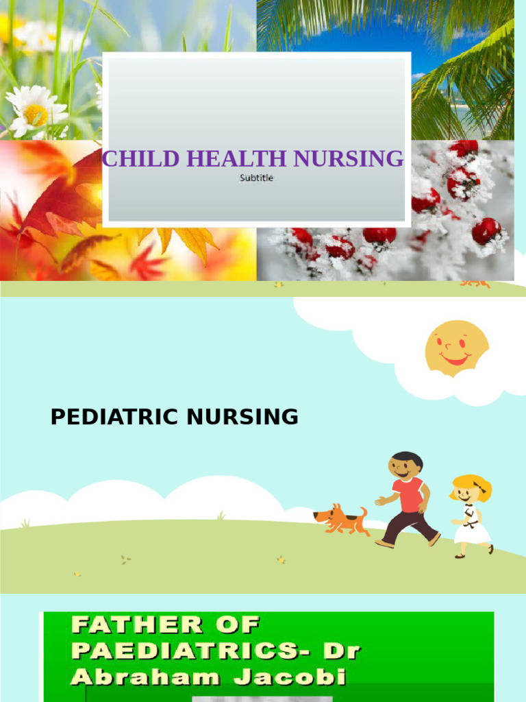 Importance of Pediatric Nursing Care | PDF