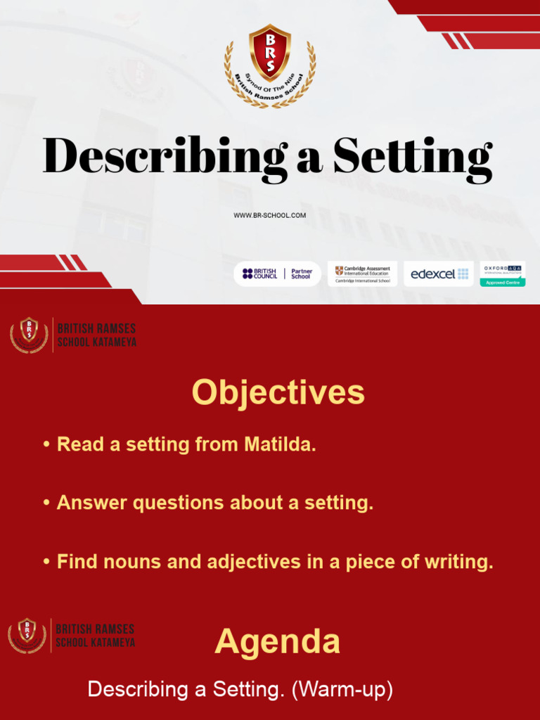 Cambridge 1.2 - Describing A Setting | PDF