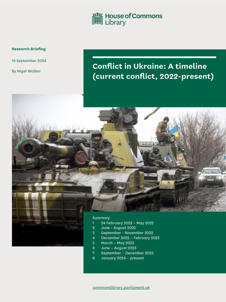 Ukraine Russia Conflict 2022 - 2024 | PDF | Ukraine | Vladimir Putin