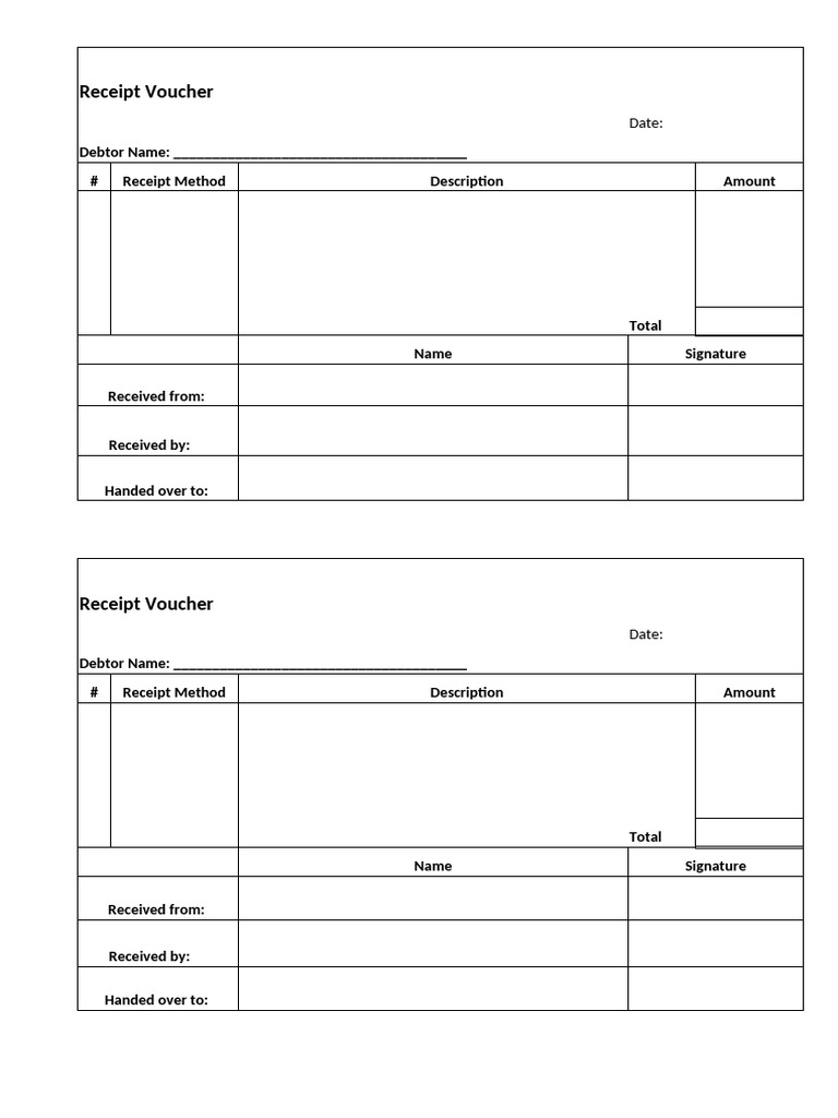 Receipt Voucher | PDF