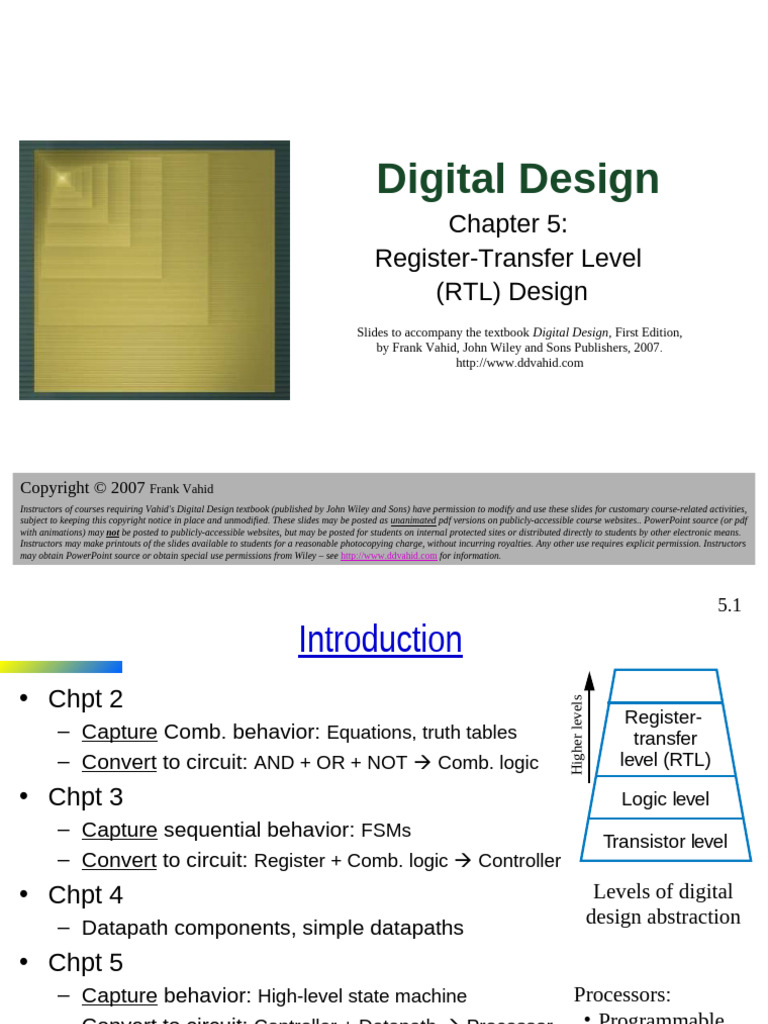 Chapter 5 | PDF | Logic Synthesis | Computing