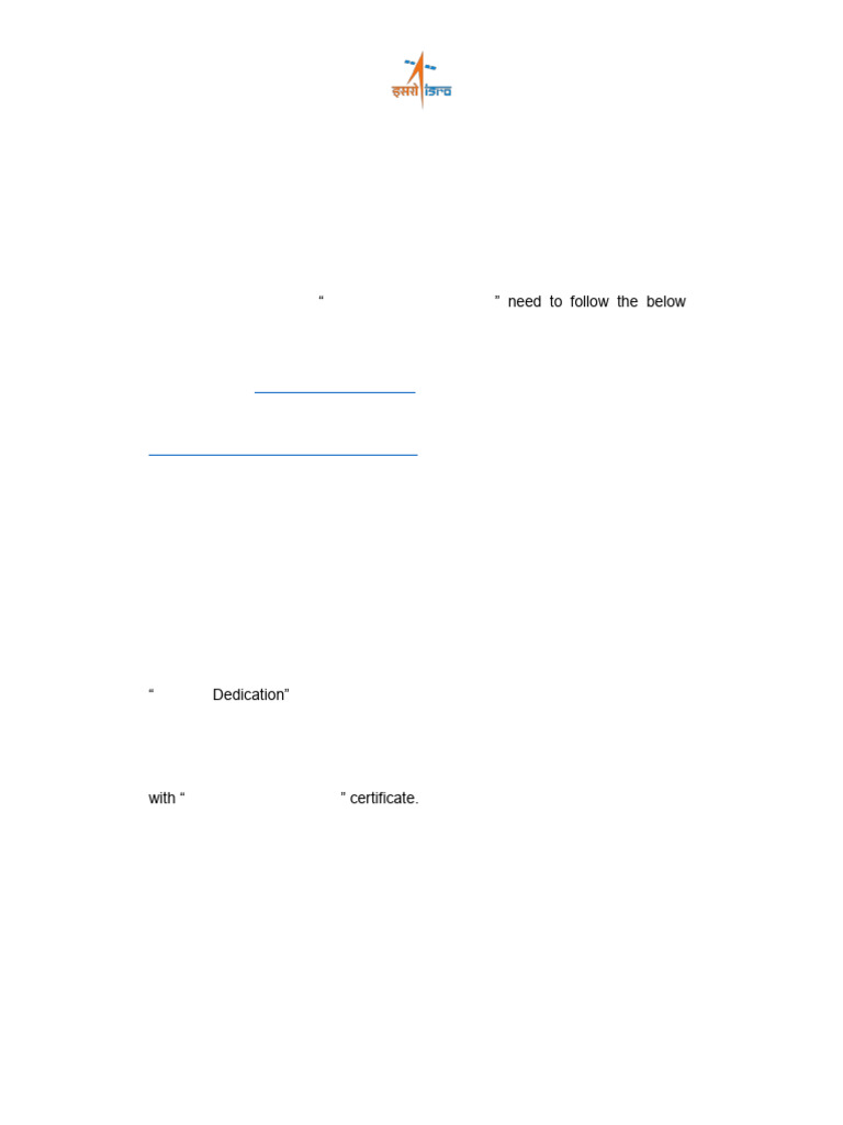 ISRO Online Training Guidelines | PDF