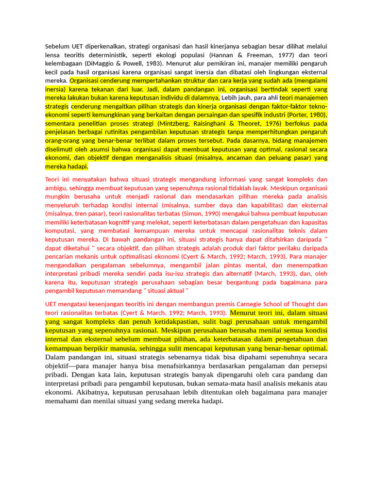 Pengertian Upper Echelon | PDF