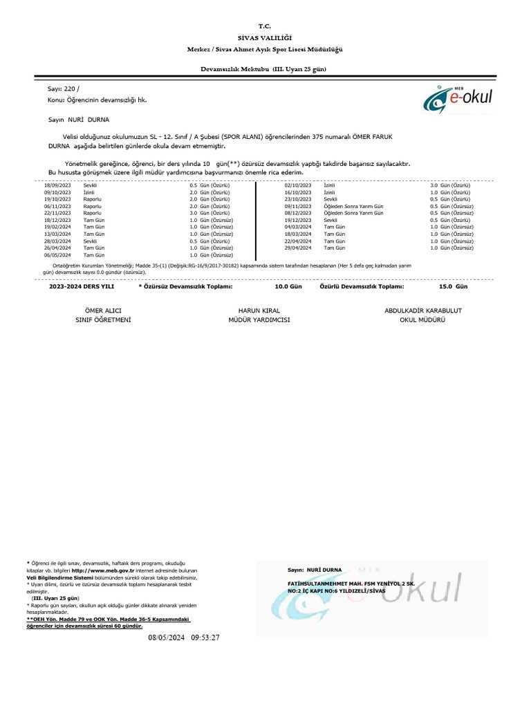 12A ÖMER FARUK DURNA | PDF
