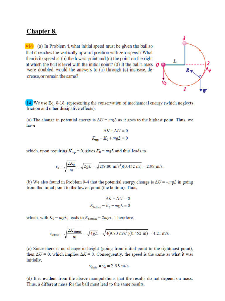 Problems Chapter 8 | PDF