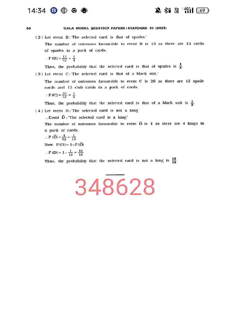 Std 10 Maths Solution | PDF