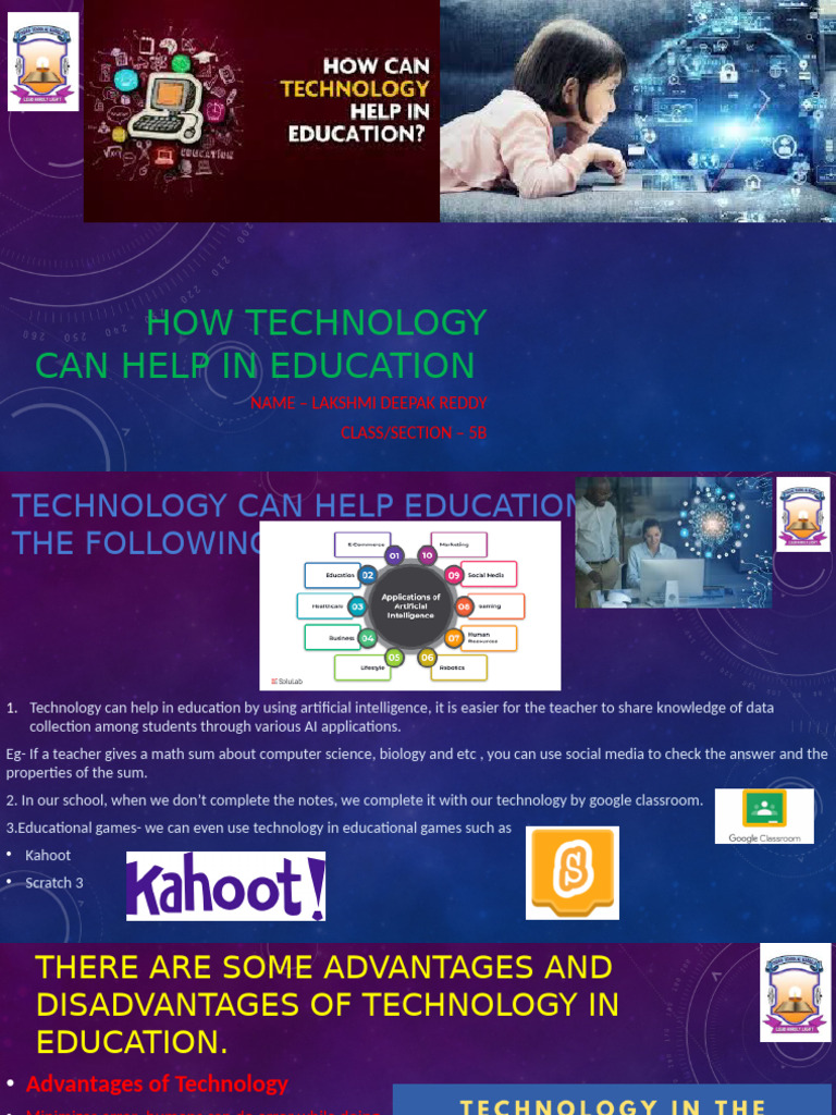 How Technology Can Help in Education | PDF