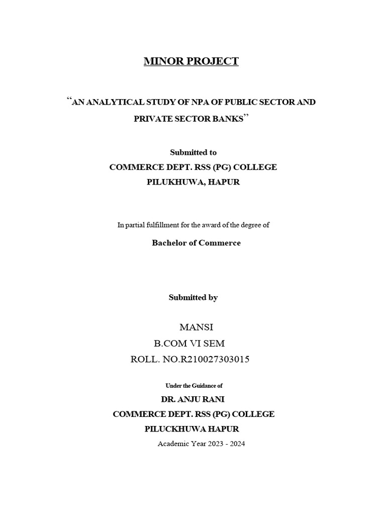 MANSI | PDF | Banks | Interest