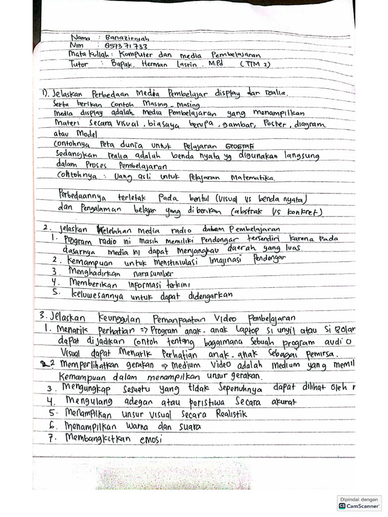 TTM 2 Komputer Dan Media Pembelajaran Banaziriyah | PDF