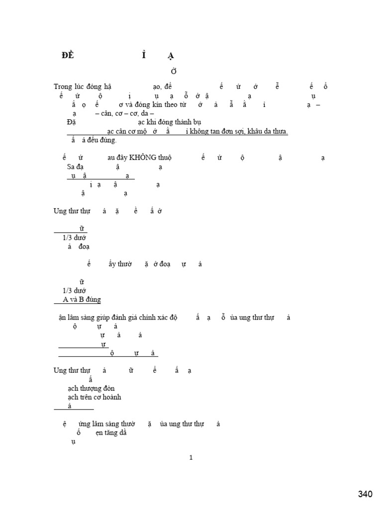 CC Ngo I Tiêu Hóa CK1 2017 | PDF