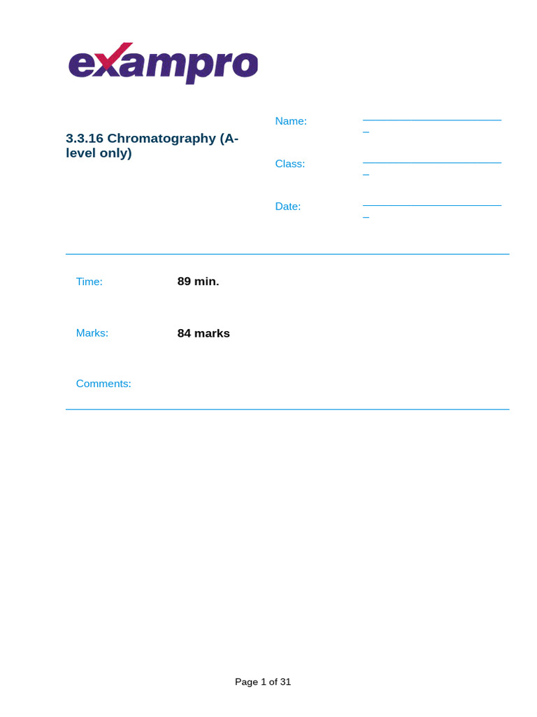Unlabelled Chromatography Diagram Analysis | PDF | Thin Layer ...
