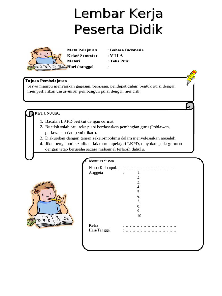 LKPD PUISI | PDF